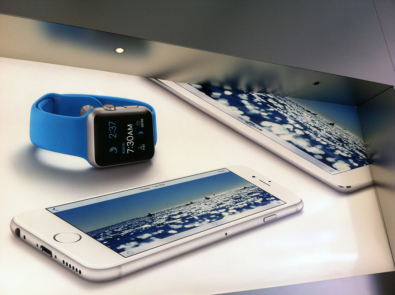 Apple Store display. Newport Beach, CA – Jeff Divine Surf Photography